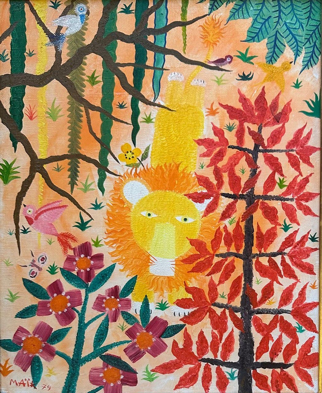 Henri Hecht Maik Lion In The Jungle 1979 The Cooley Gallery Henri Hecht Maik Lion In The Jungle 1979 The Cooley Gallery