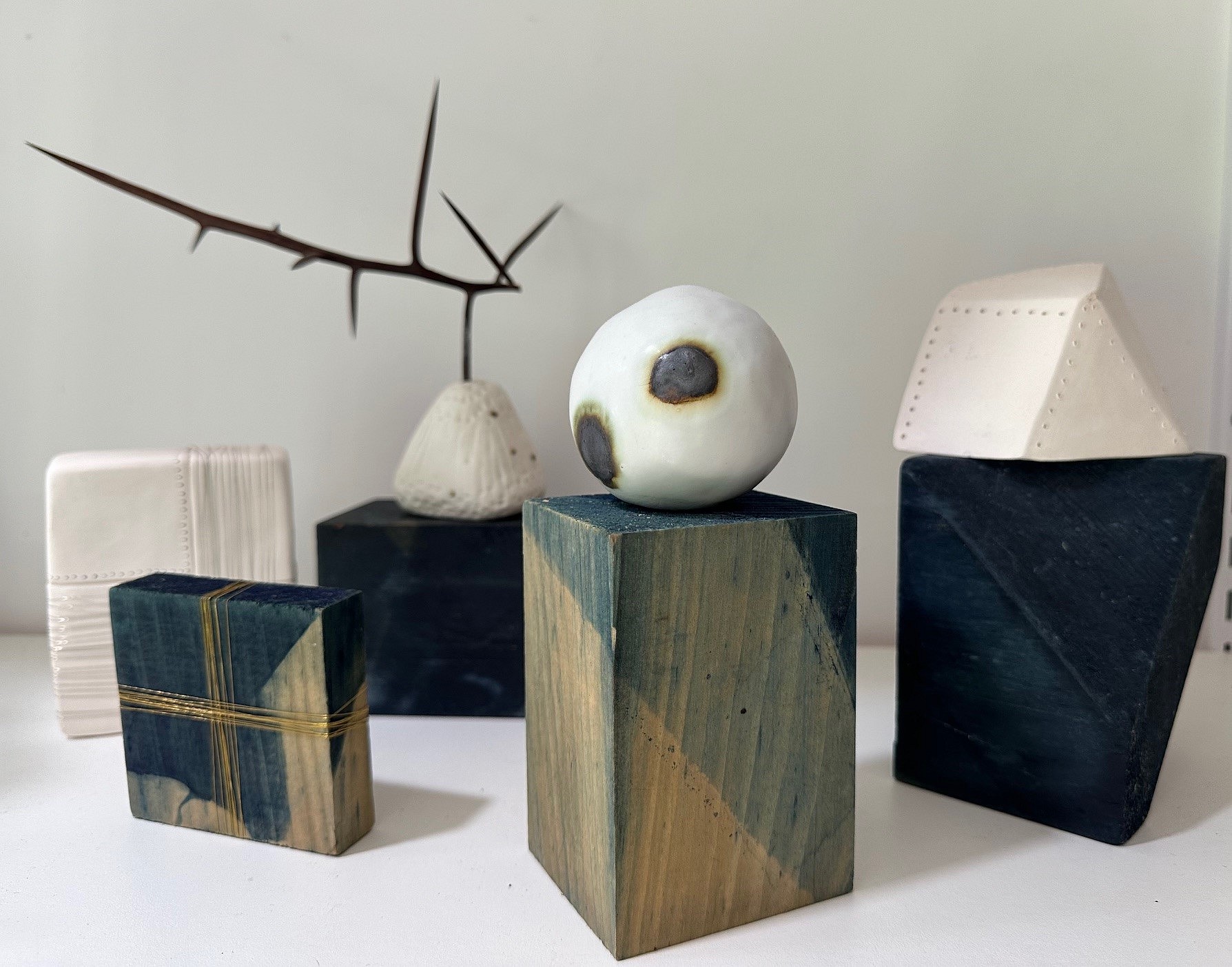 Pat Smith | Blue Grid | | The Cooley Gallery